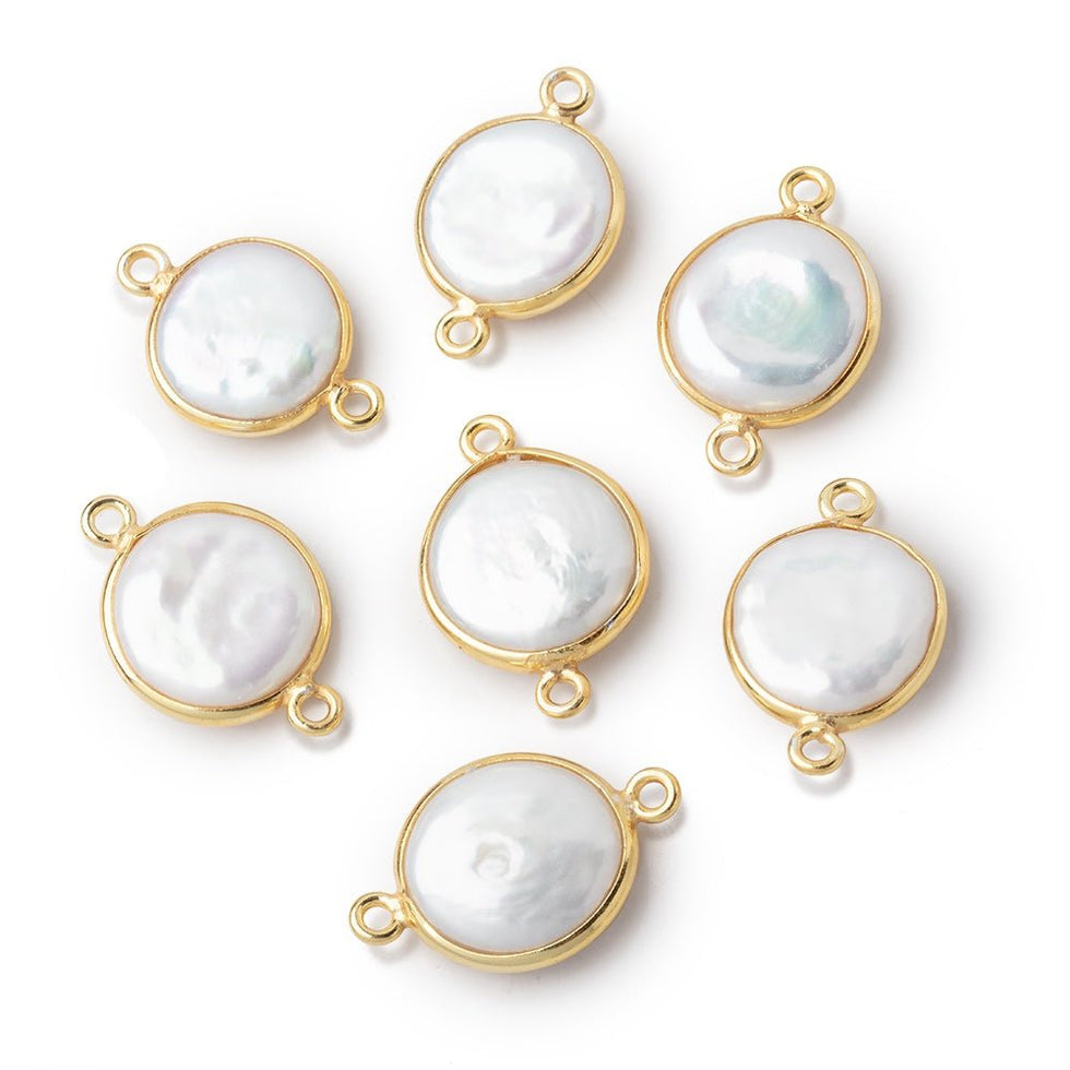 Bezel Set Freshwater Pearl Beads | Beads of Cambay